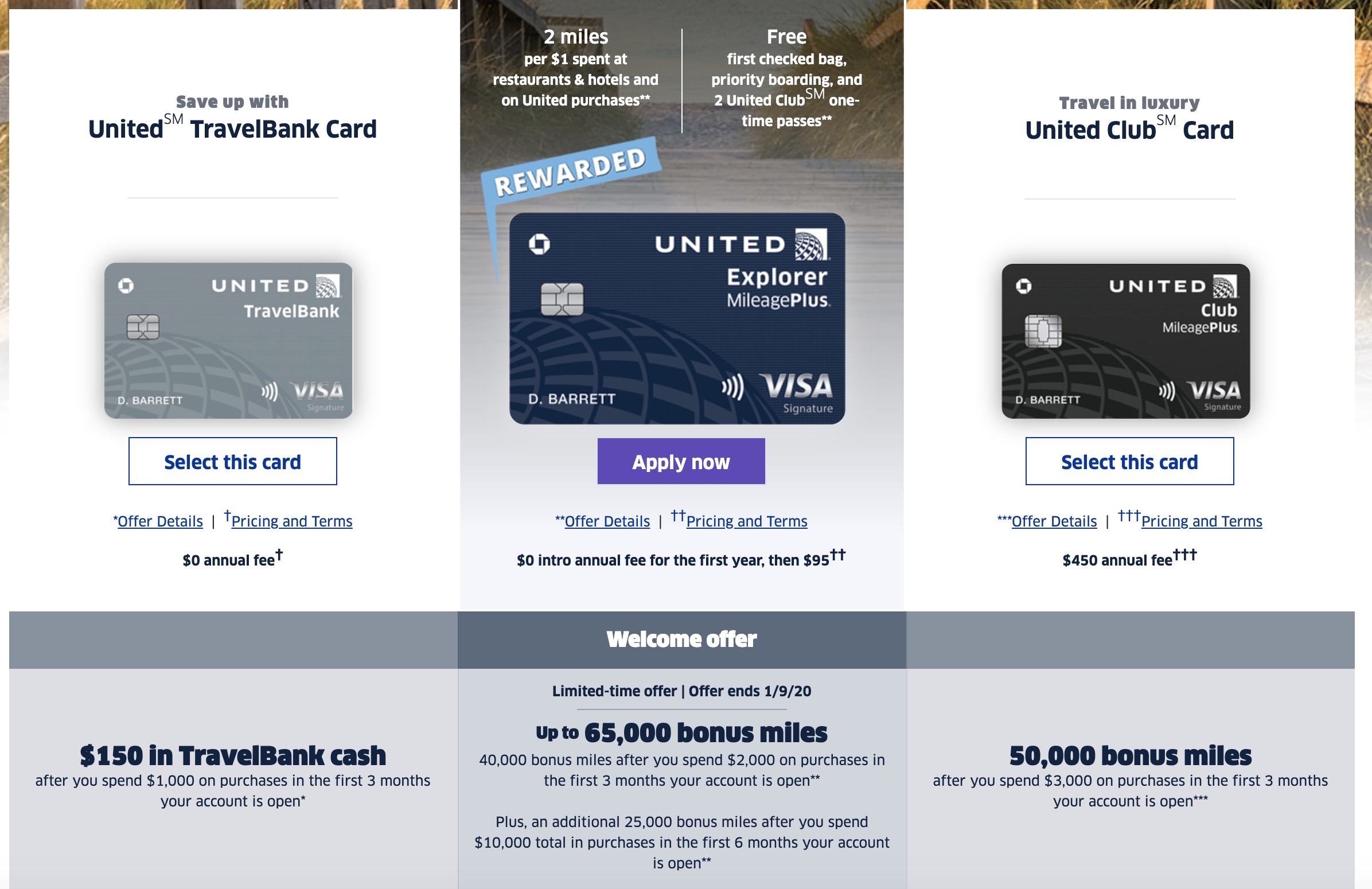 Chase United MileagePlus Explorer信用卡【2019.11更新：65k 开卡奖励来了！】 – 美国信用卡101