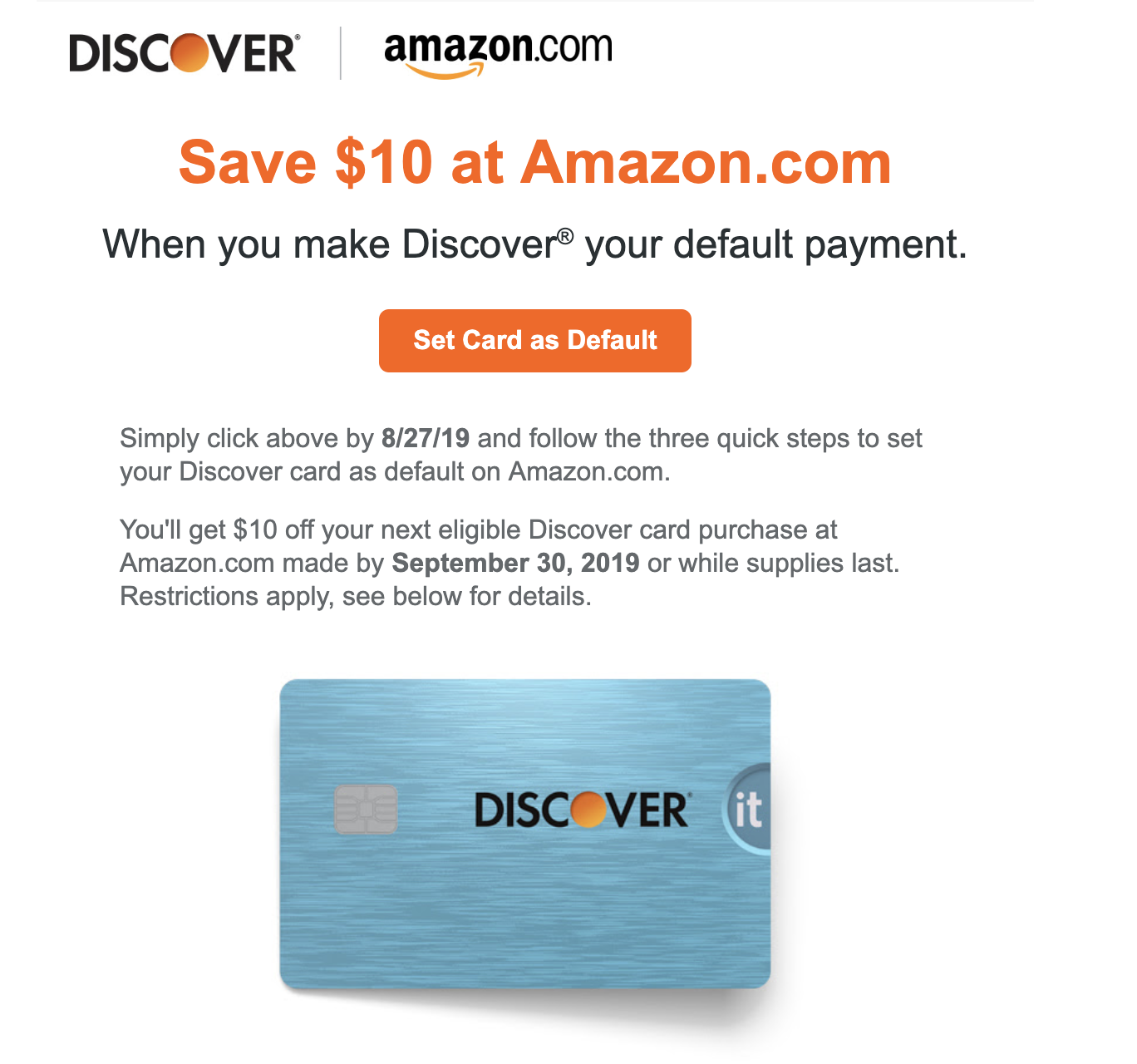 Discover IT信用卡【2019.8更新：快查邮件，amazon送 $10】 – 美国信用卡101