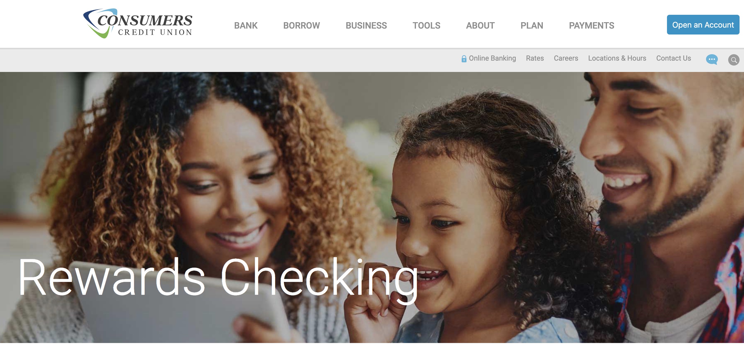 Consumers Credit Union (CCU) Rewards Checking 支票账户介绍（最高 5.09% APY） - 美国 ...