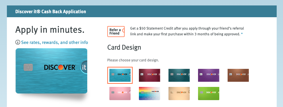 Discover | 信用卡申请界面会显示开卡奖励了 - 美国信用卡 101