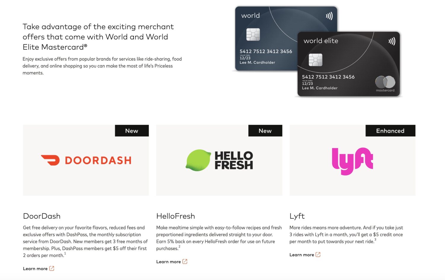小羊毛！Mastercard 新增 Doordash、Hello Fresh 福利 - 美国信用卡 101