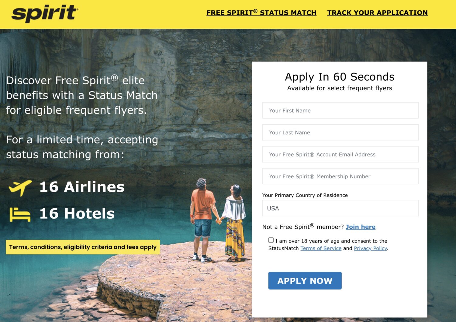 【4 月 23 截止】Spirit 廉航会籍匹配：无需飞行，可直接获取 12 个月 Silver 或者 Gold（要花点小钱） - 美国信用卡 101