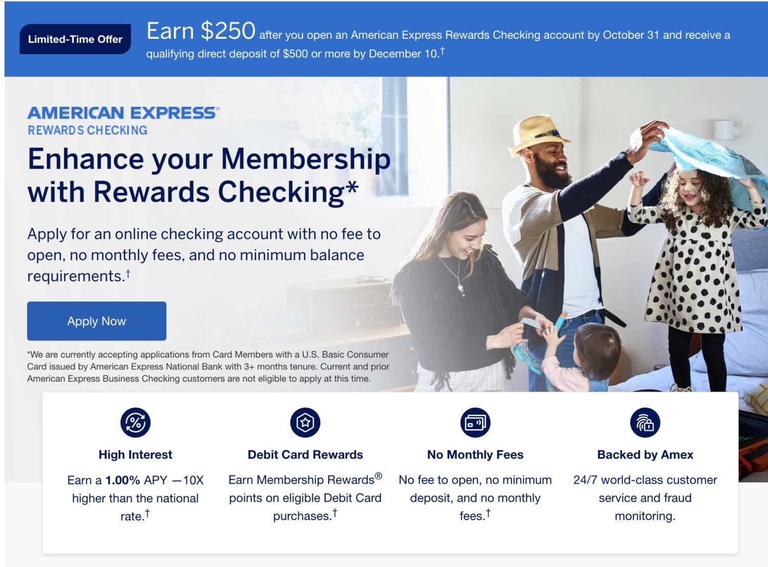 AMEX Checking 账户介绍【开户送 $250；无月费，可以积累 MR 积分】 - 美国信用卡 101